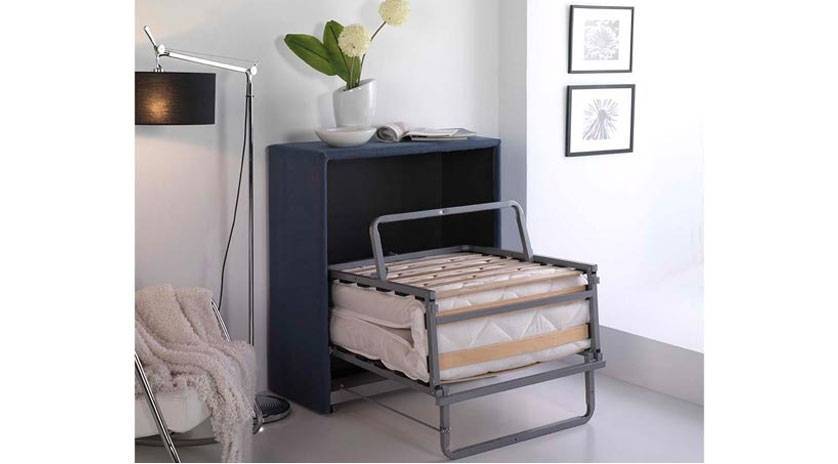 Mueble cama plegable tapizado - Sofas Camas Cruces